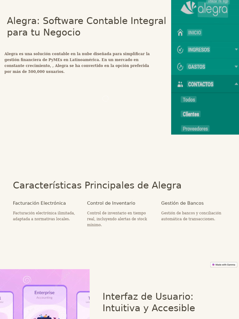 Alegra Software Contable Integral para Tu Negocio | PDF | Internet | Computación en la nube