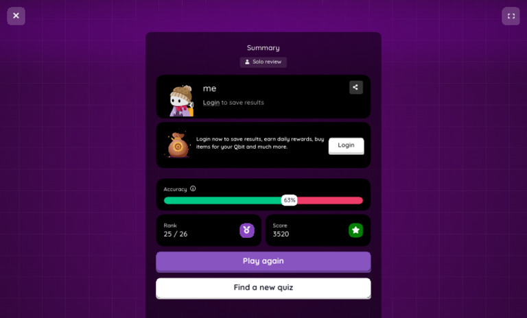 Summary - Quizizz 2 | PDF