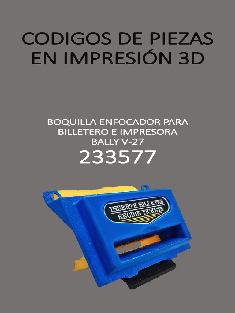 Codigos de Piezas en Impresion 3d | PDF