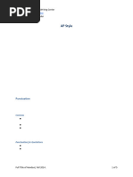 AP Style Guide for Dates and Datelines | PDF | Comma | Ellipsis