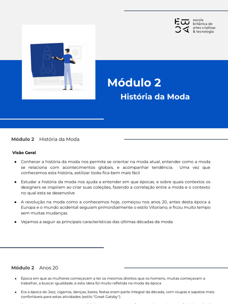 modulo 2 - HISTORIA DA MODA | PDF | Moda | Roupas