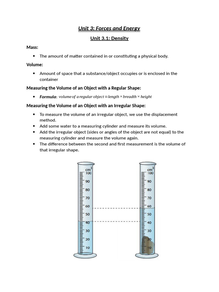 Unit 3 - Forces and Energy | PDF | Temperature | Convection