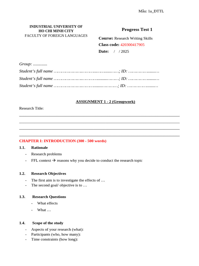 Assignment1-2 - Research Writing Skills | PDF | Ellipsis | Learning