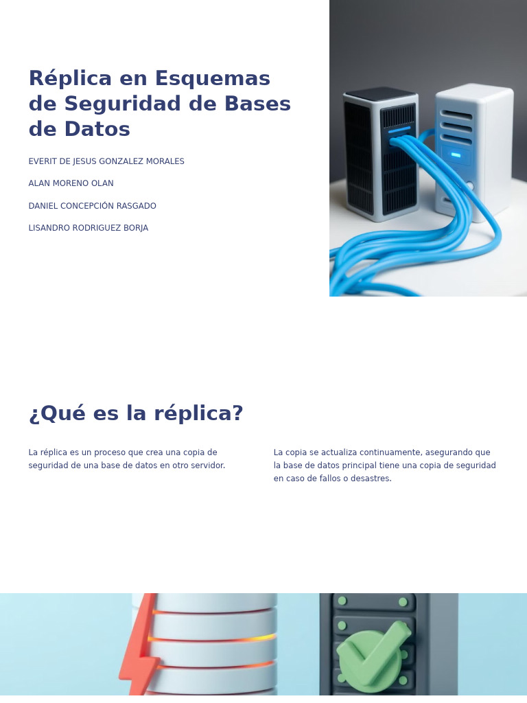 Replica en Esquemas de Seguridad de Bases de Datos | PDF | Servidor (Computación) | Bases de datos