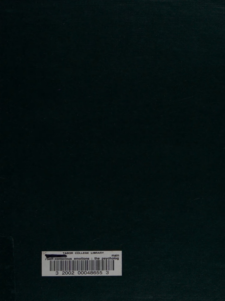 Self-Conscious Emotions The Psychology of Shame, Guilt, Embarrassment ...