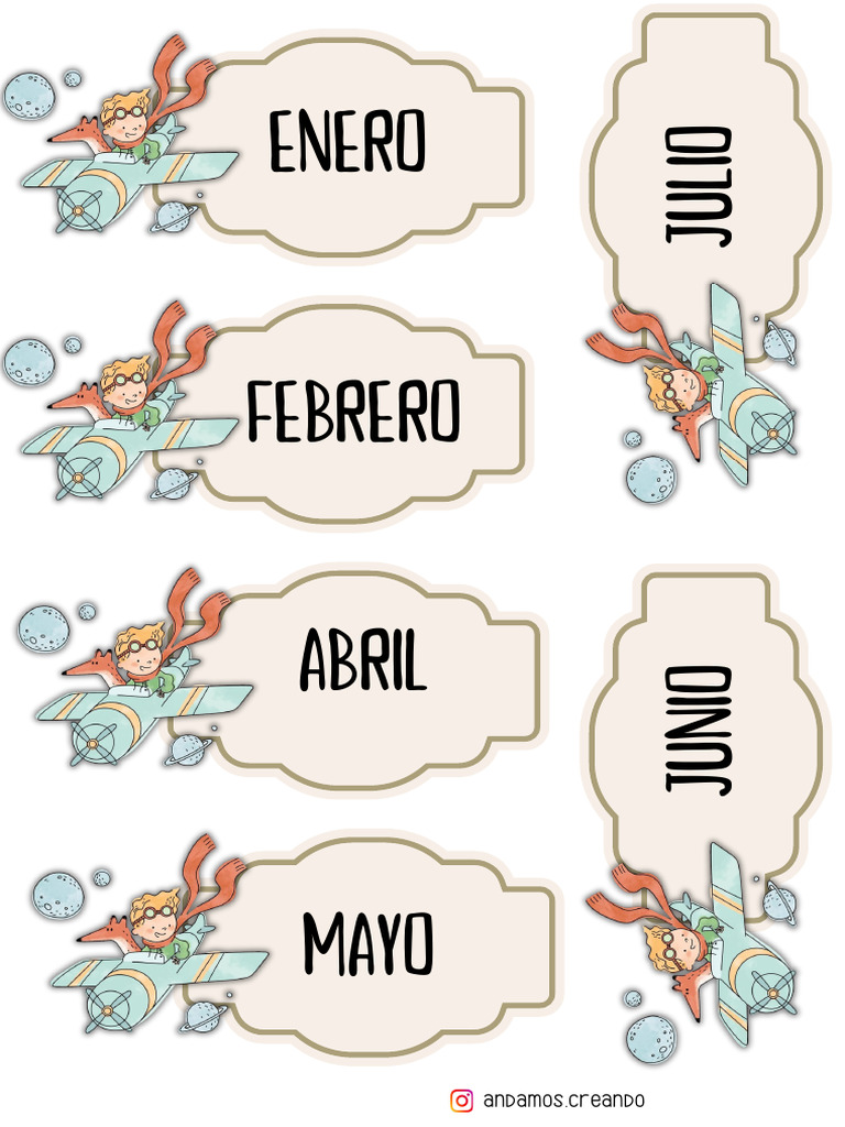 Meses del Año en Orden | PDF