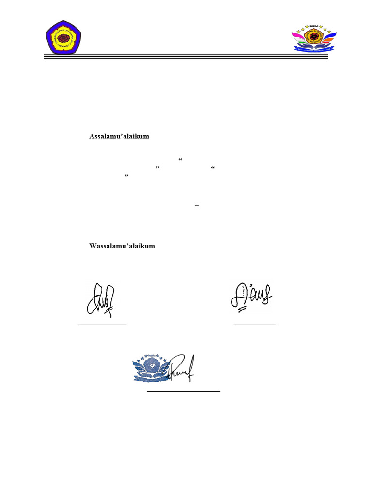 Surat Permohonan Kepanitiaan ORMAWA | PDF