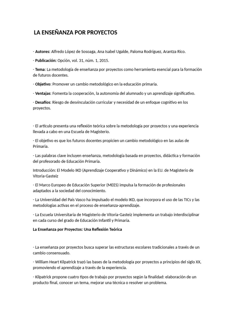 Aprendizaje Situado en Proyectos Educativos | PDF | Enseñando ...