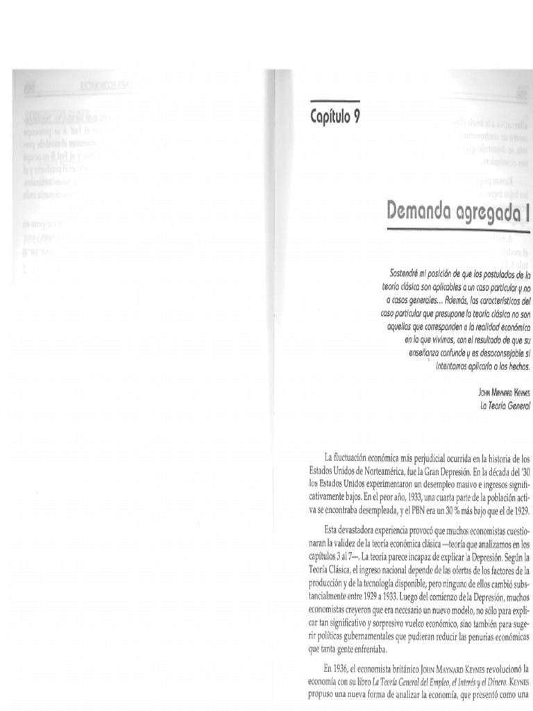 2. Mankiw Capítulo 9 Demanda Agregada I (1) | PDF