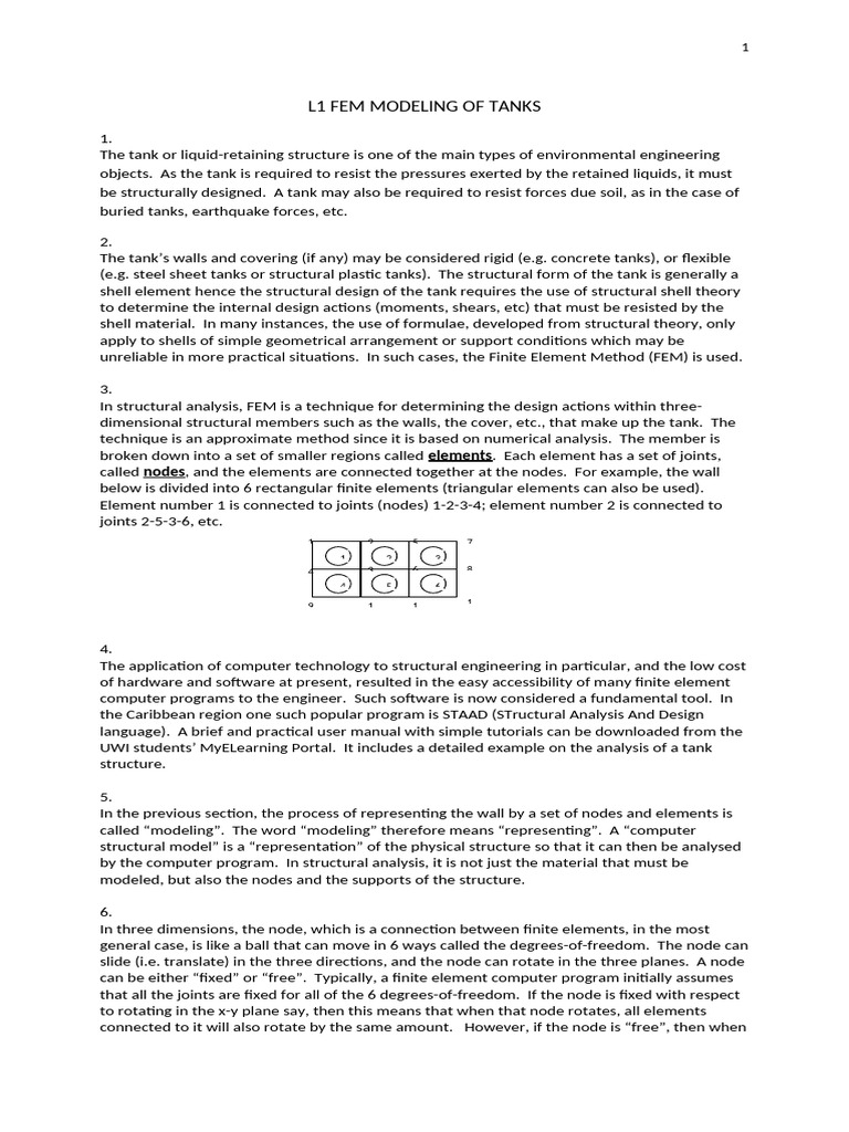 FEM Analysis of Tank Structures | PDF | Finite Element Method ...