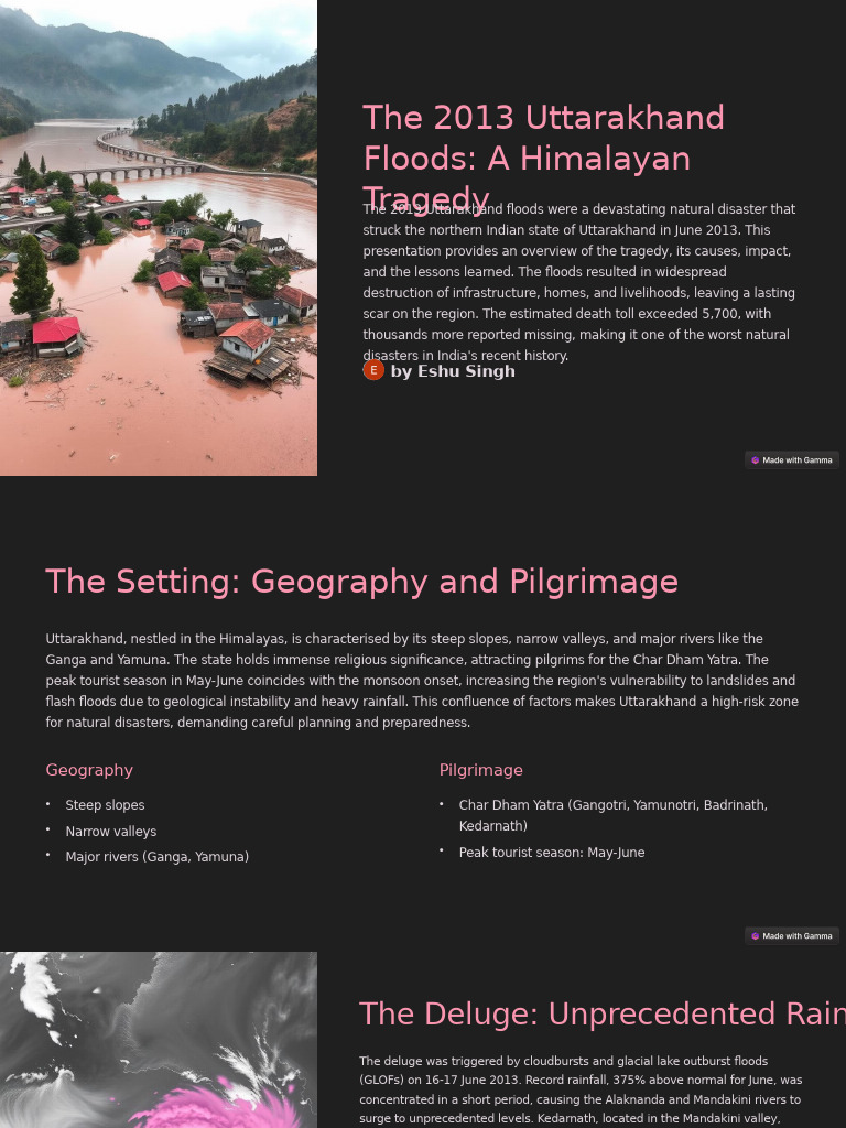Uttarakhand Floods: Causes and Impact | PDF | Emergency Management ...