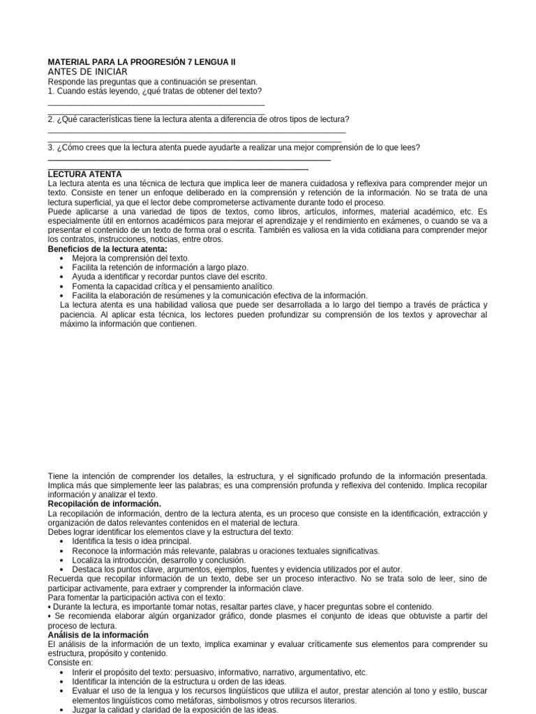 Material para La Progresión 7 Lengua Ii | PDF | Perros | Ciencias del comportamiento