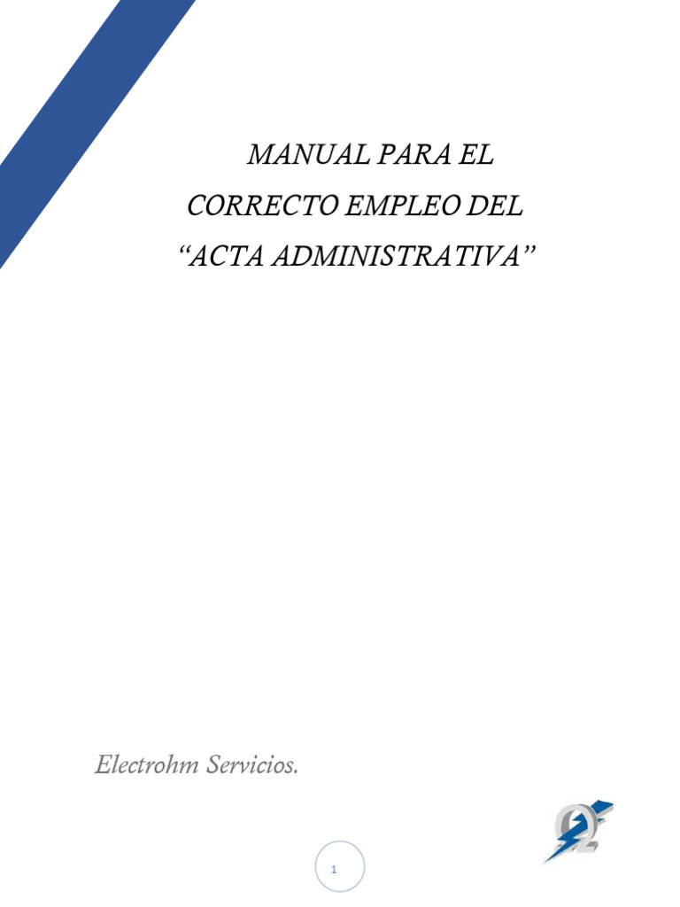 Manual Acta Administrativa | PDF