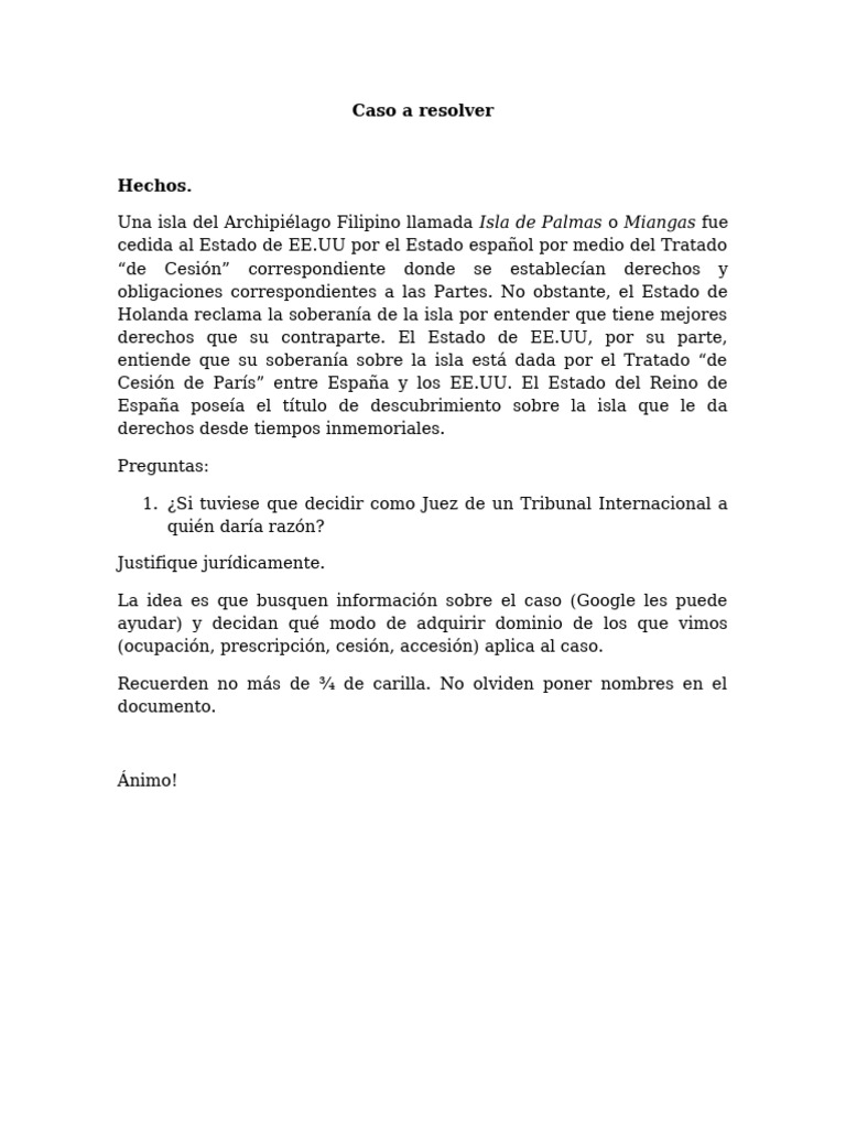 Caso A Resolver | PDF