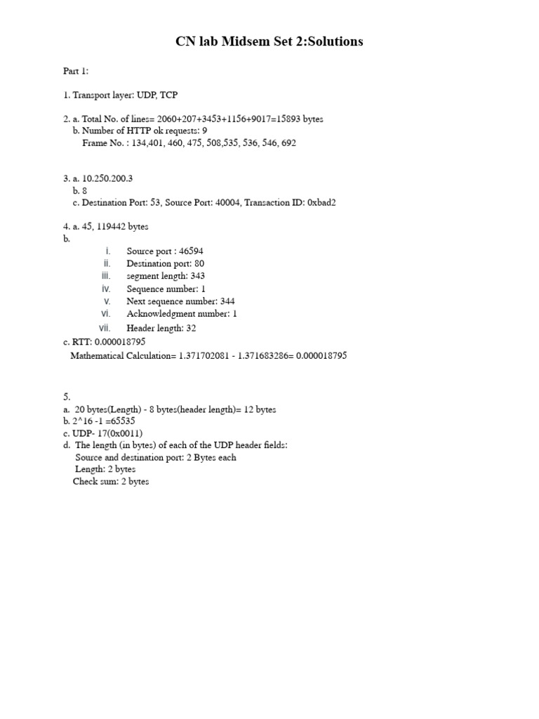 Mid Sem (Set-2) Sols | PDF
