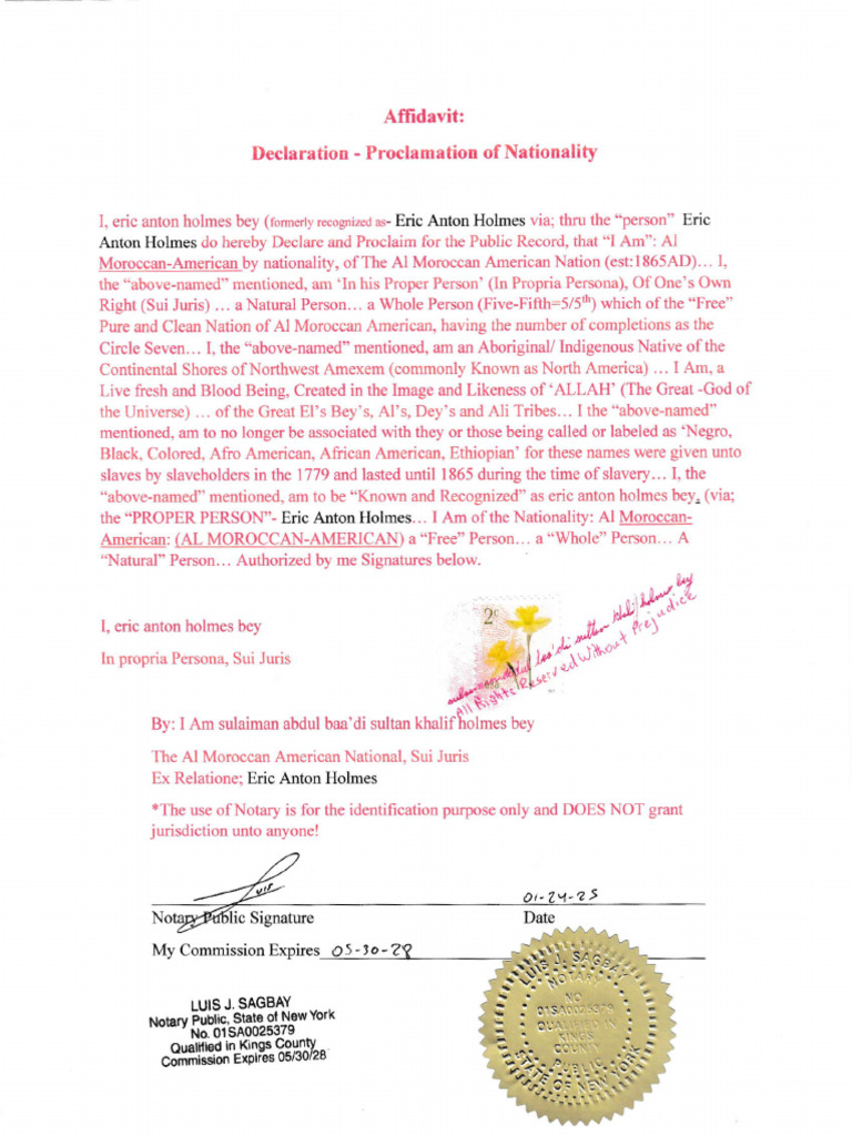 Declaration-Proclamation of Nationality 3 | PDF