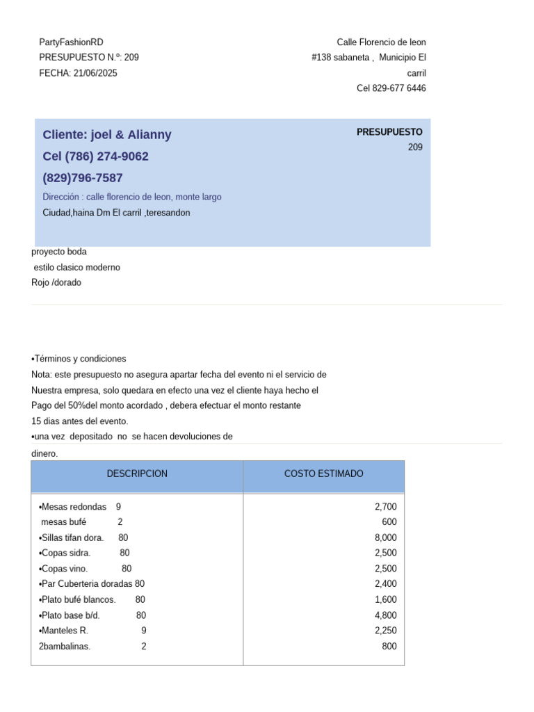 Joel y Alianny | PDF