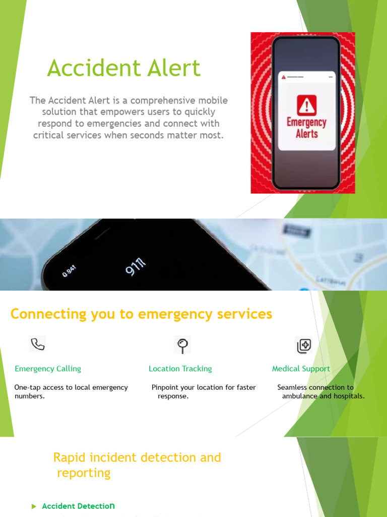 Accident Alert App for Emergency Response | PDF | Emergency | Mobile App