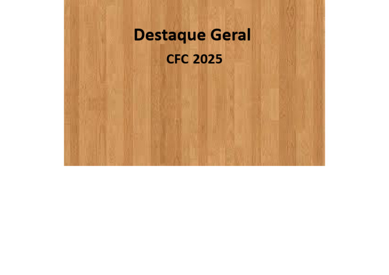 Destaque Geral CFC 2025 | PDF