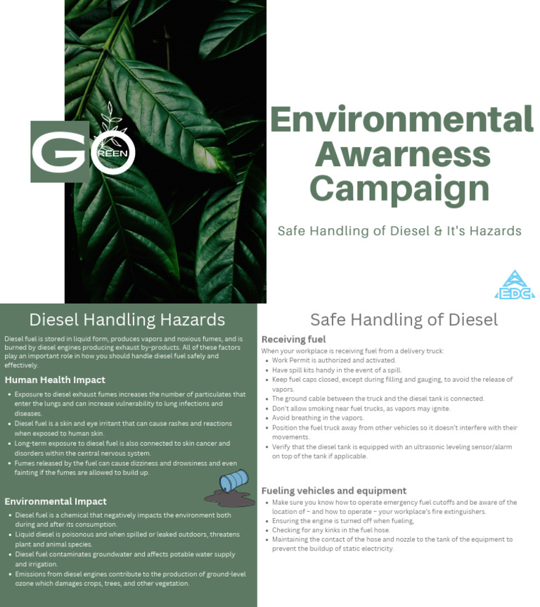 Tip#2- Safe Handling of Diesel & It's Hazards | PDF | Exhaust Gas ...