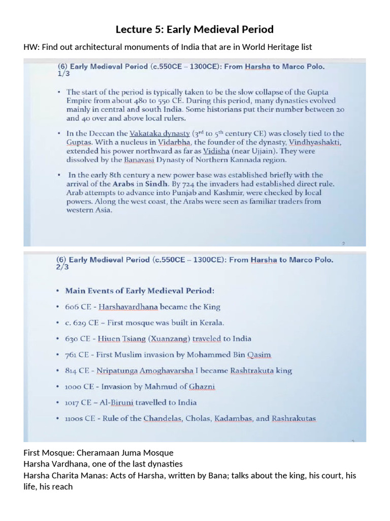 5 Early Medieval Period | PDF