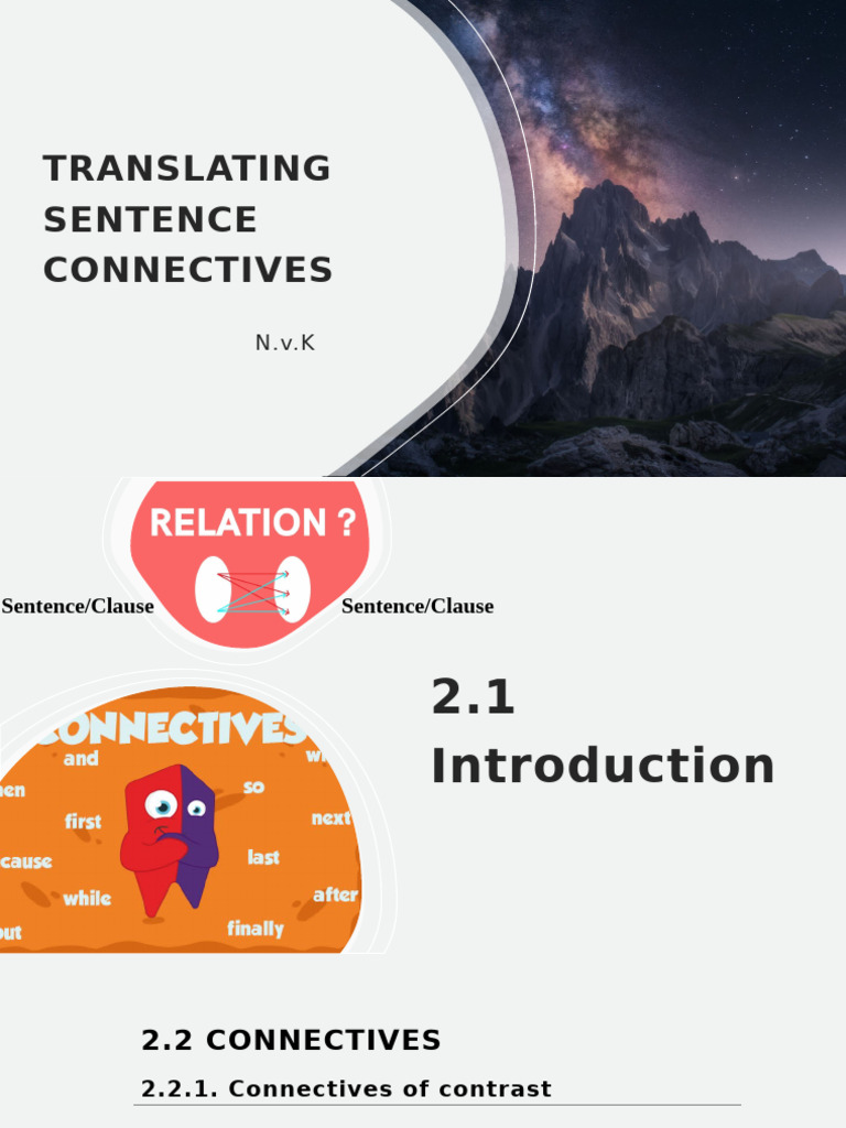 Chapter 2 - Sentence Connectives | PDF