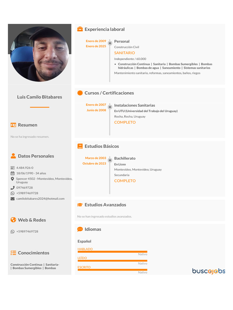 Luis Camilo Bitabares | PDF | Uruguay