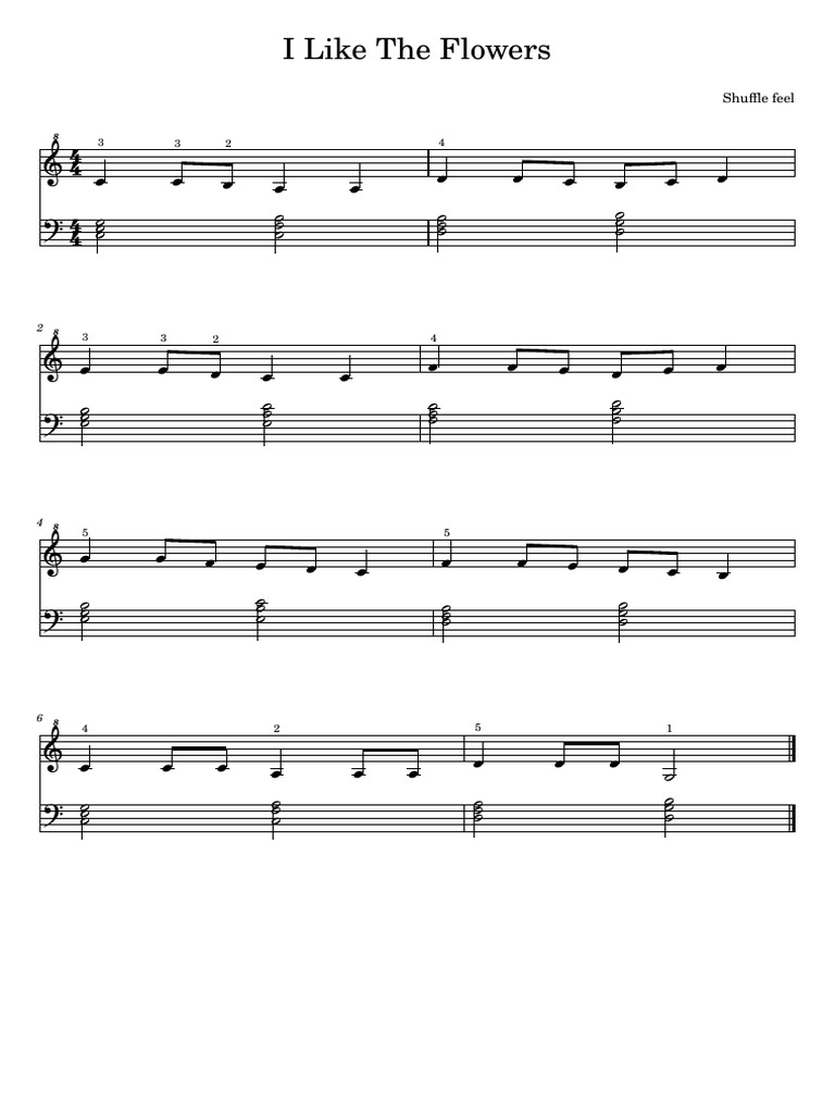 I Like The Flowers (Met LH) | PDF