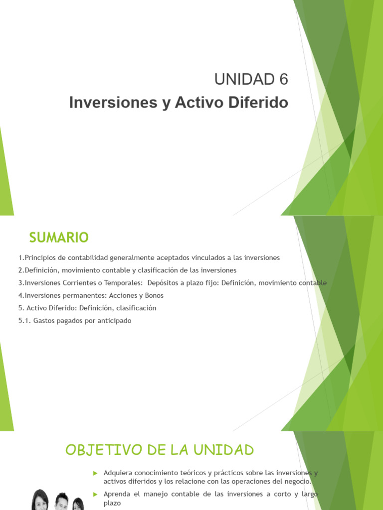 Unidad 6 Inversiones.2 | PDF | Compartir (Finanzas) | Inversiones