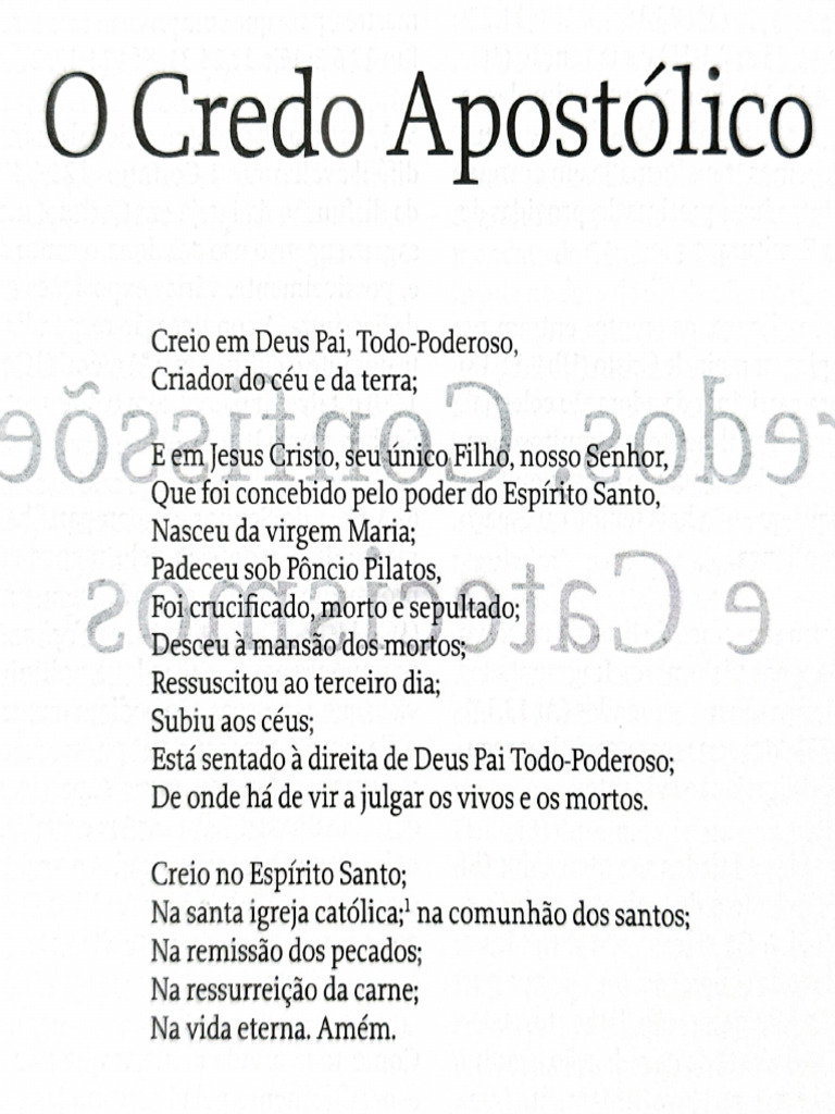 Credo Dos Apóstolos | PDF