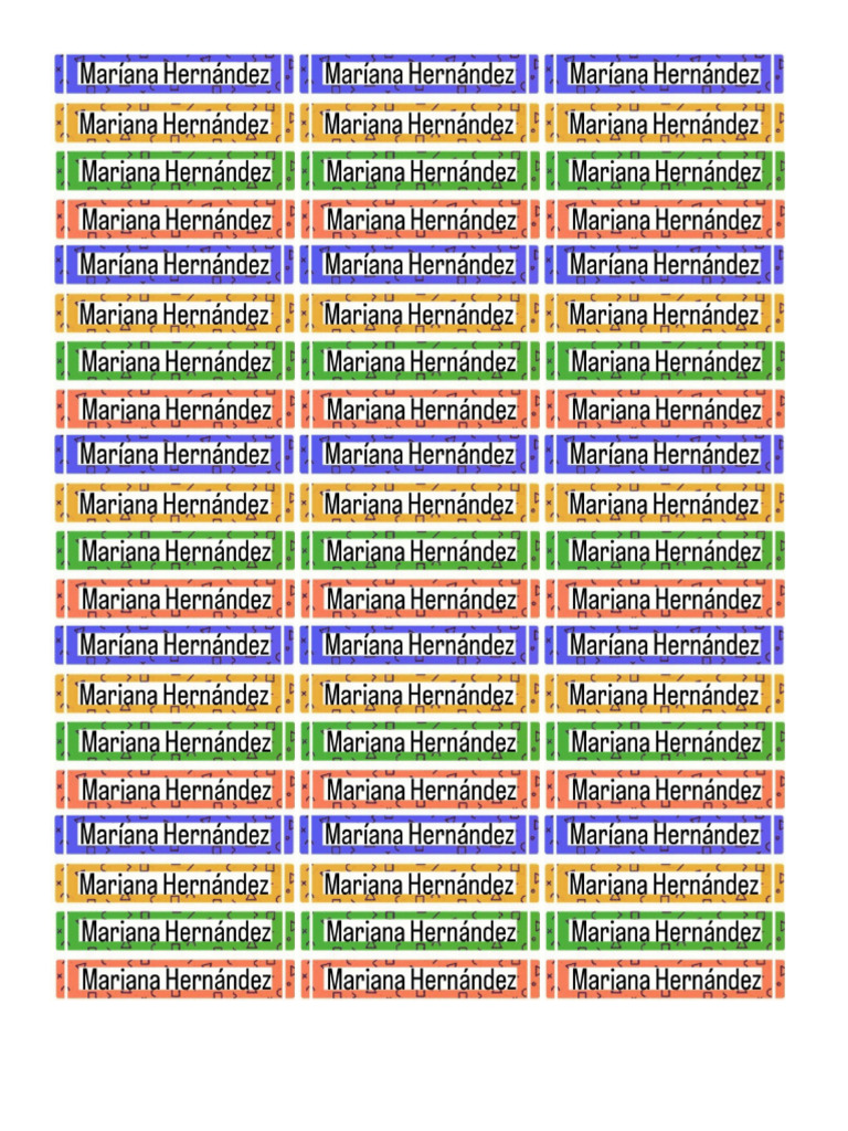Sticker Nombre Mariana | PDF