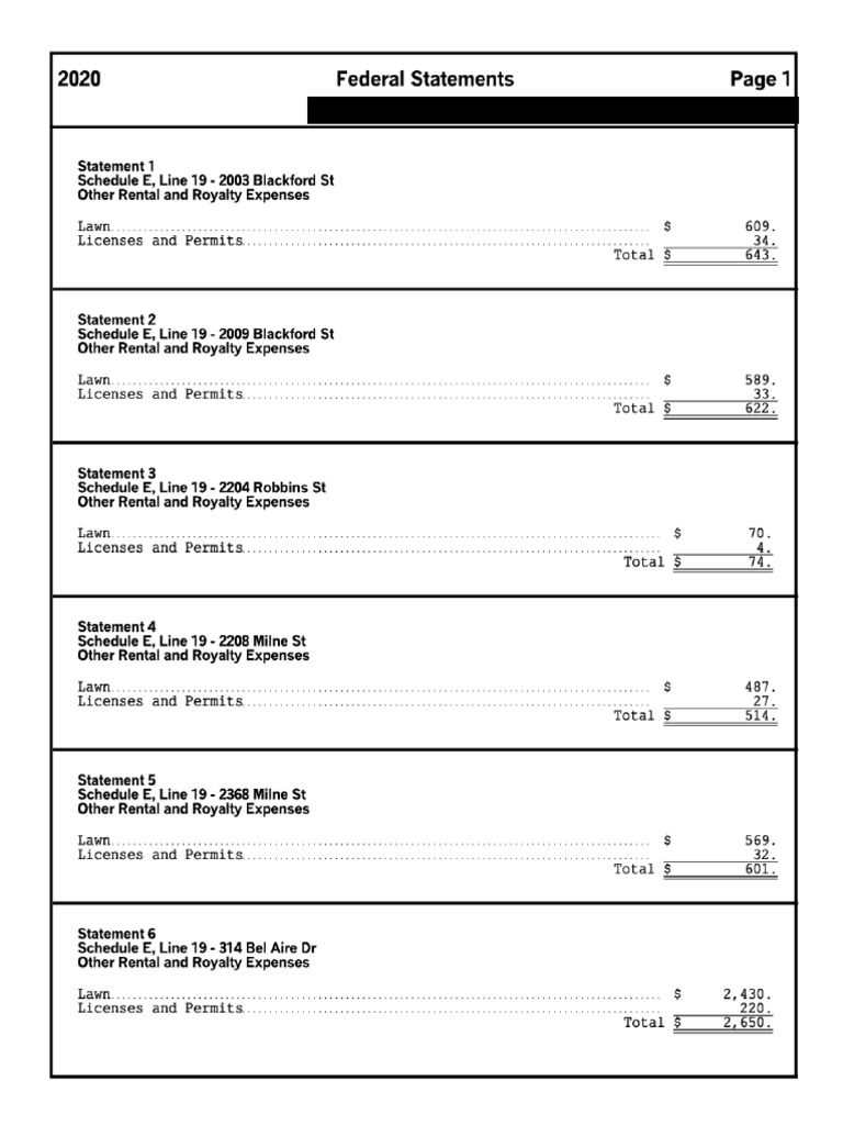 TD - Tax Return - 2020_Sample_Statements | PDF