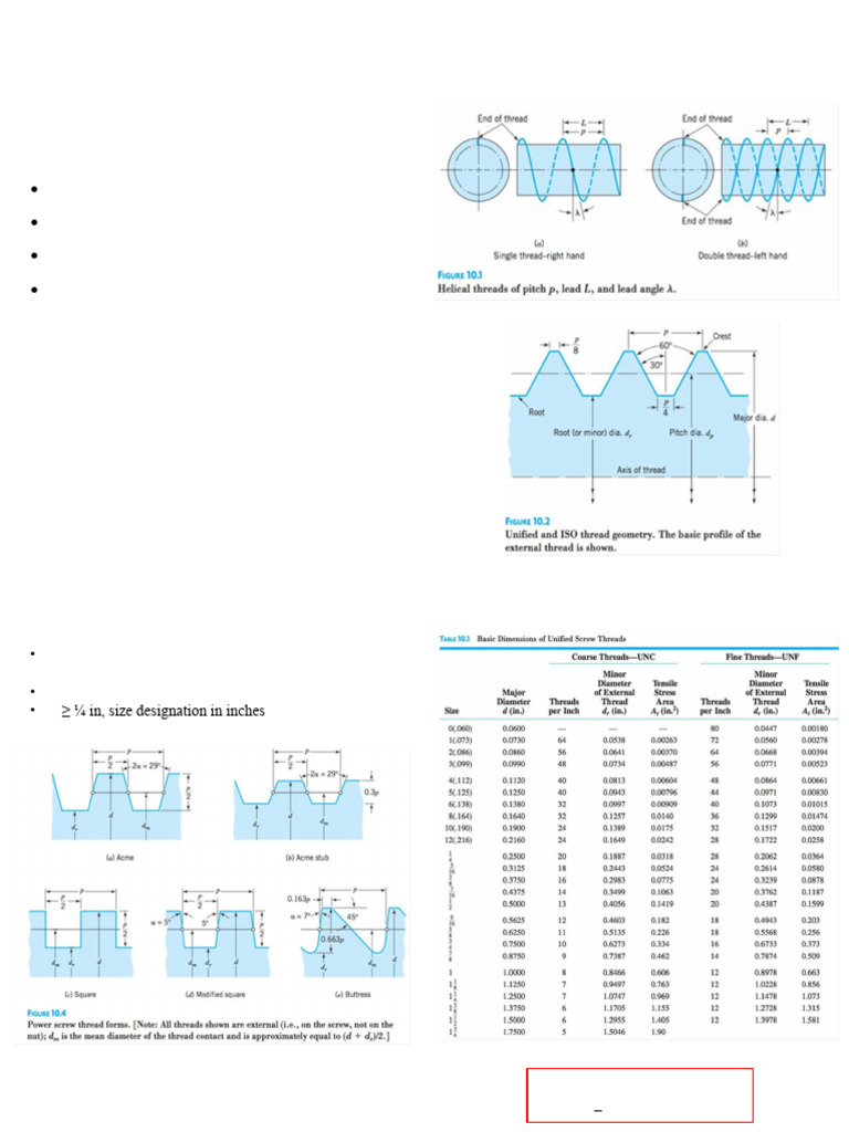 Non-Permanent Joints and Fasteners Guide | PDF | Screw | Machines