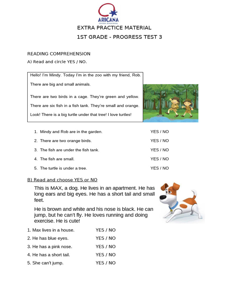 CLASE DE APOYO 1st Grade PT3 | PDF | Zoology