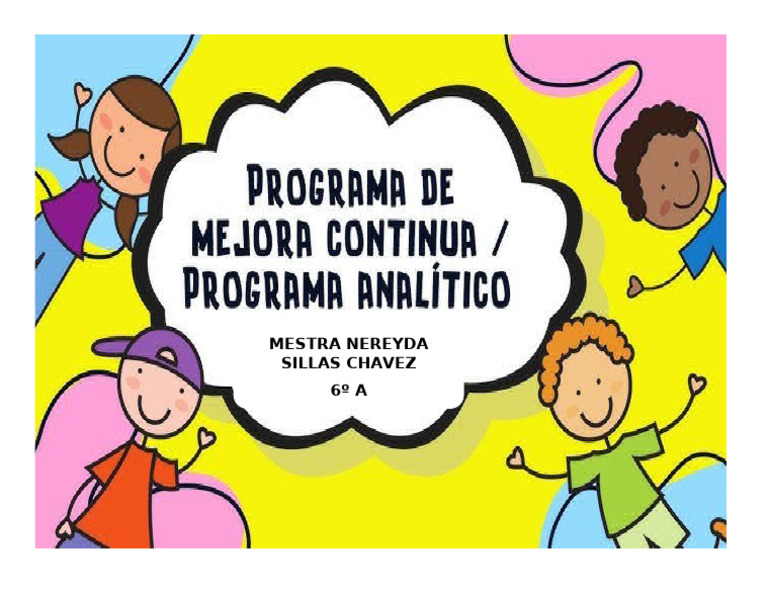 Portada Programa Analitico | PDF