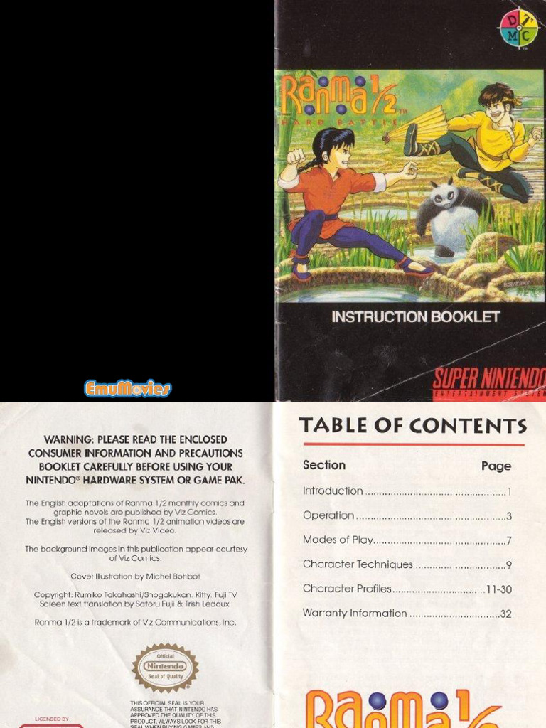 Ranma 1-2 - Hard Battle (USA) | PDF