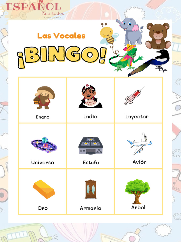 vocales de Loteria | PDF