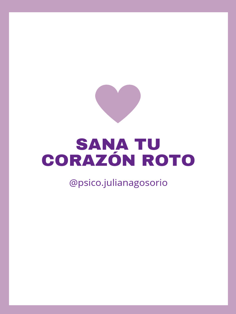 Sanando tu Corazón Roto | PDF | Las emociones | Amor