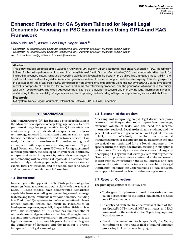 Revised2 (Unmasked) ENHANCED RETRIEVAL FOR QA SYSTEM TAILORED FOR NEPALI LEGAL DOCUMENTS ...