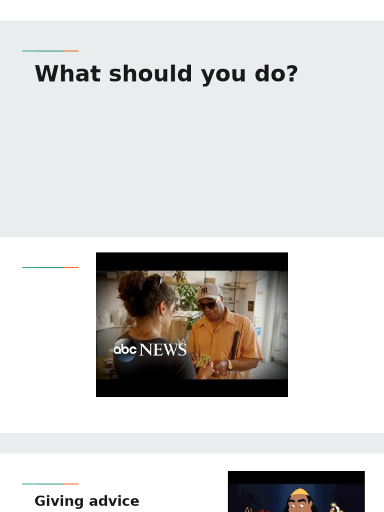 Giving Advice Speaking Activity b2 | PDF