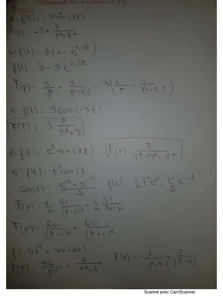 TD Automatique Et Traitement de Signal | PDF
