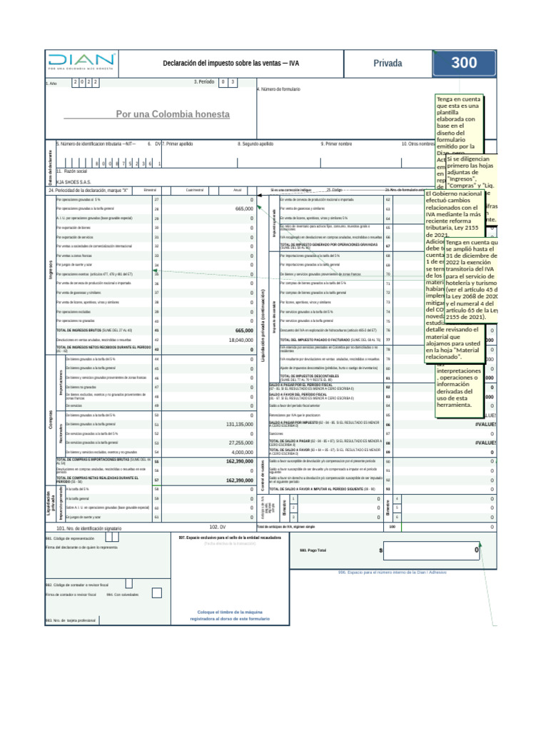 Formulario 300 y 350 y Aiu Construcciones | PDF | Impuestos | Economias