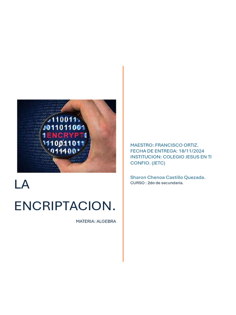 La Criptografia | PDF | Cifrado | Criptografía de clave pública