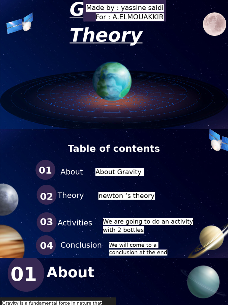 Understanding Newton's Gravity Theory | PDF