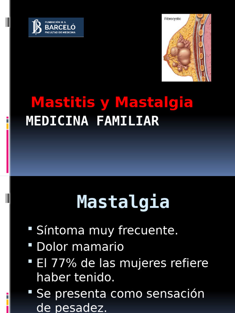 Mastitis MF | PDF | Pecho | Especialidades Medicas