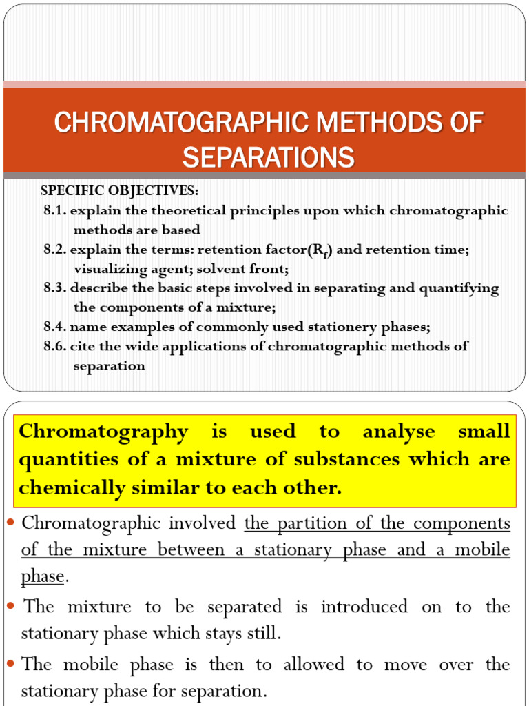 Chromatographic Separation Techniques | PDF | Chromatography | Thin ...