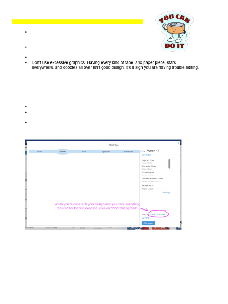 Yearbook Design Draft Guidelines | PDF