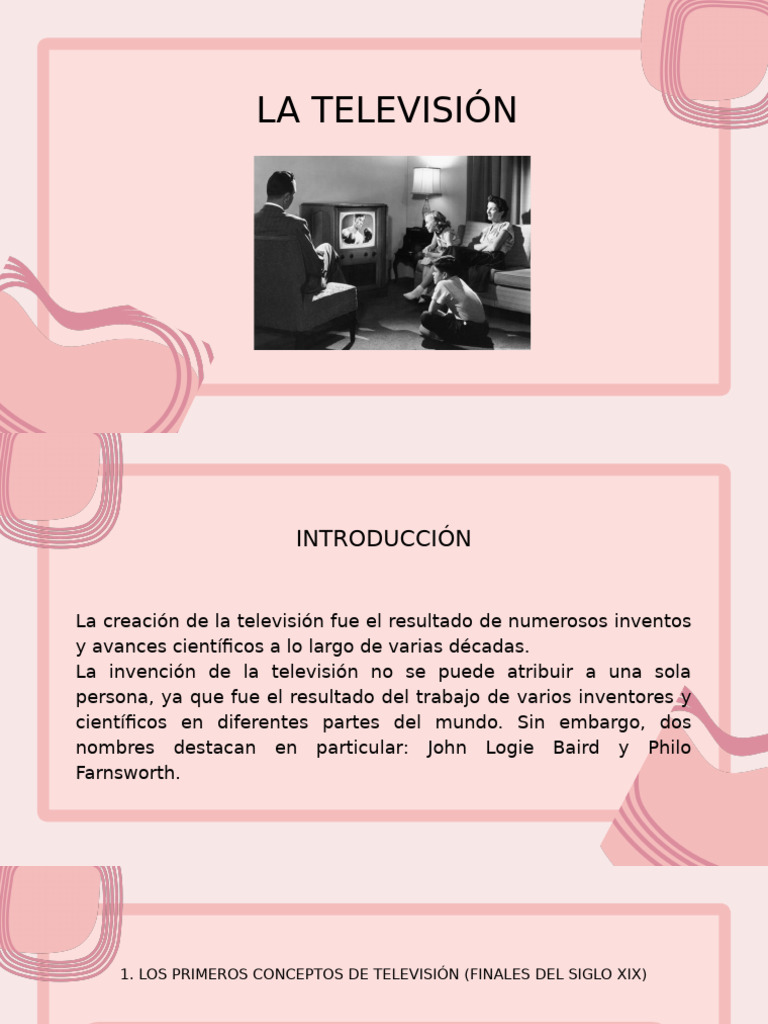 Historia y evolución de la televisión | PDF | Televisión | Electrónica