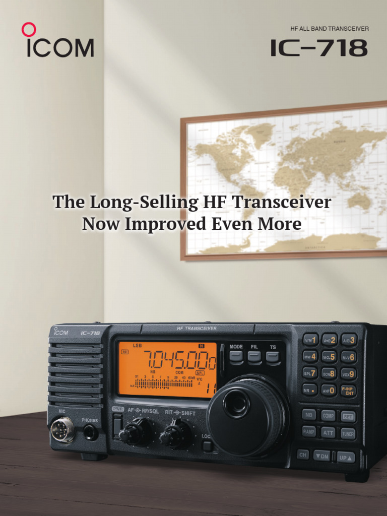 IC-718 LT Web | PDF | Microphone | Loudspeaker