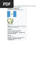 National Symbols of Guatemala Explained | PDF | Guatemala